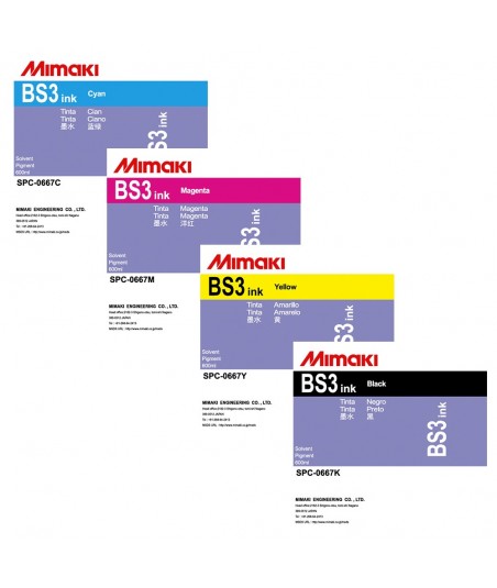 Encre Solvant BS3 Mimaki - Eco Pack de 600ml | Magentiss